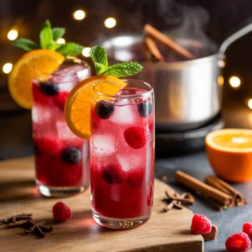 Winter Spiced Berry Spritz Mocktail Recipe: Cozy Up with Flavorful ...