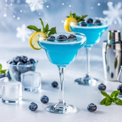 Blueberry Snow Martini Cocktail Recipe: The Ultimate Winter Delight ...