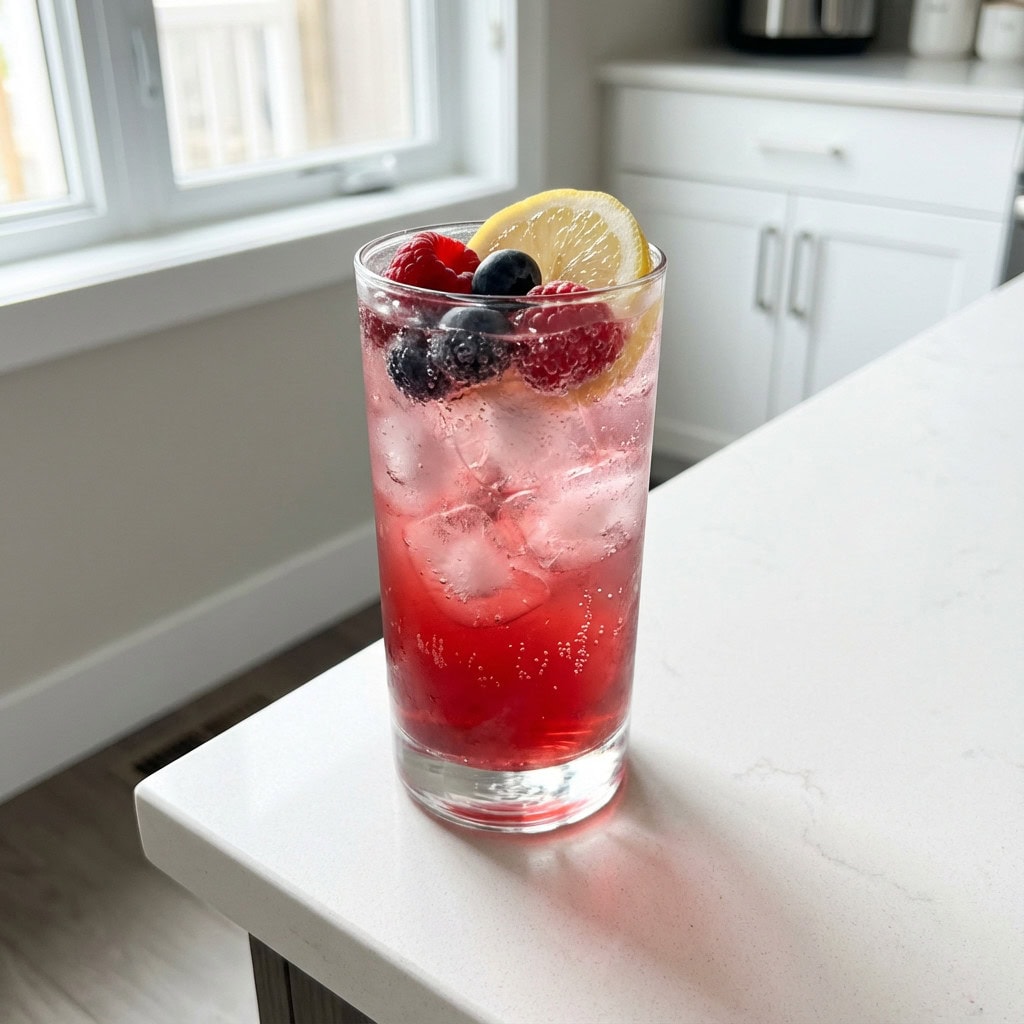 Berry Bliss Fizz Cocktail Recipe - Thirsty Tales