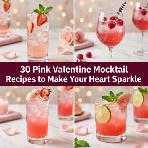 30 Pink Valentine Mocktail Recipes to Make Your Heart Sparkle - Thirsty ...