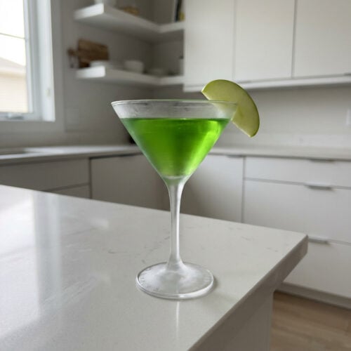 Green Appletini Cocktail Recipe - Thirsty Tales
