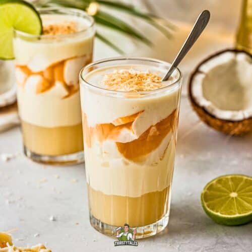 Coconut Egg Cream Mocktail Recipe - Thirsty Tales