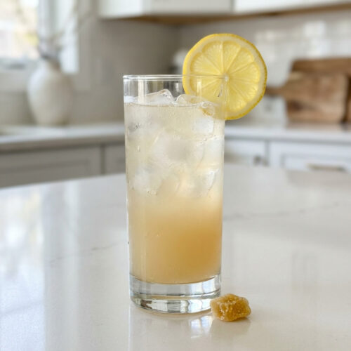 Ginger Honey Lemonade Cocktail Recipe - Thirsty Tales