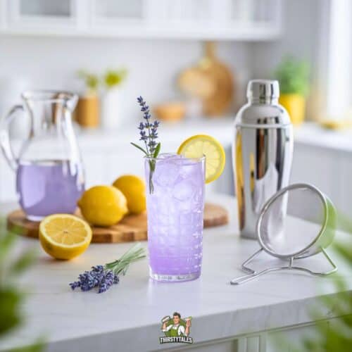 Lavender Lemonade Cooler Cocktail Recipe - Thirsty Tales