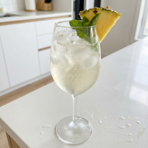 Tropical White Wine Spritzer Cocktail Recipe - Thirsty Tales