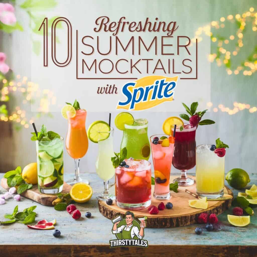 10 Summer Mocktails with Sprite - Thirsty Tales