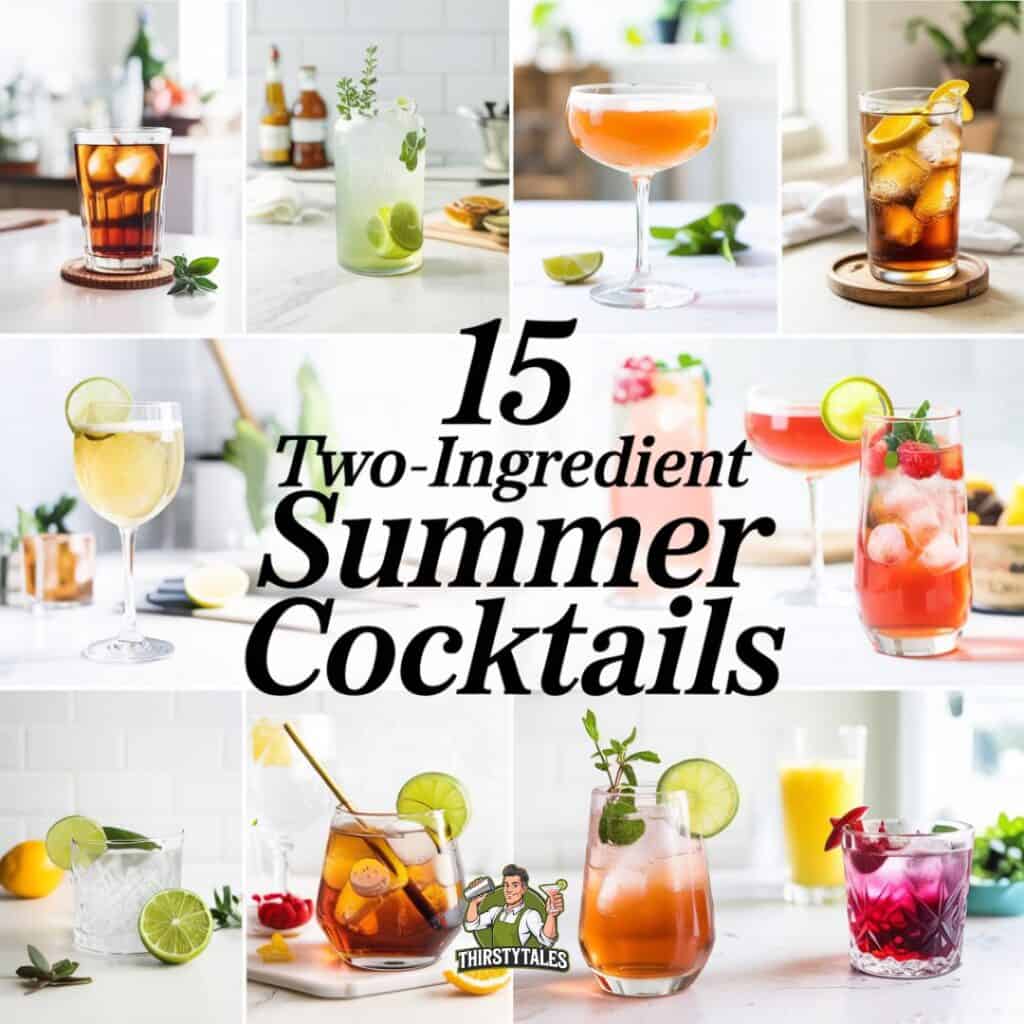15 2-Ingredient Summer Cocktails - Thirsty Tales