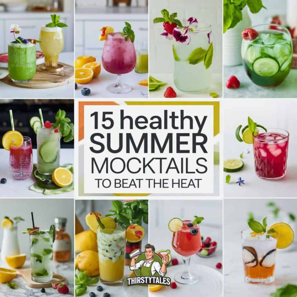 15 Healthy Summer Mocktails to Beat the Heat - Thirsty Tales