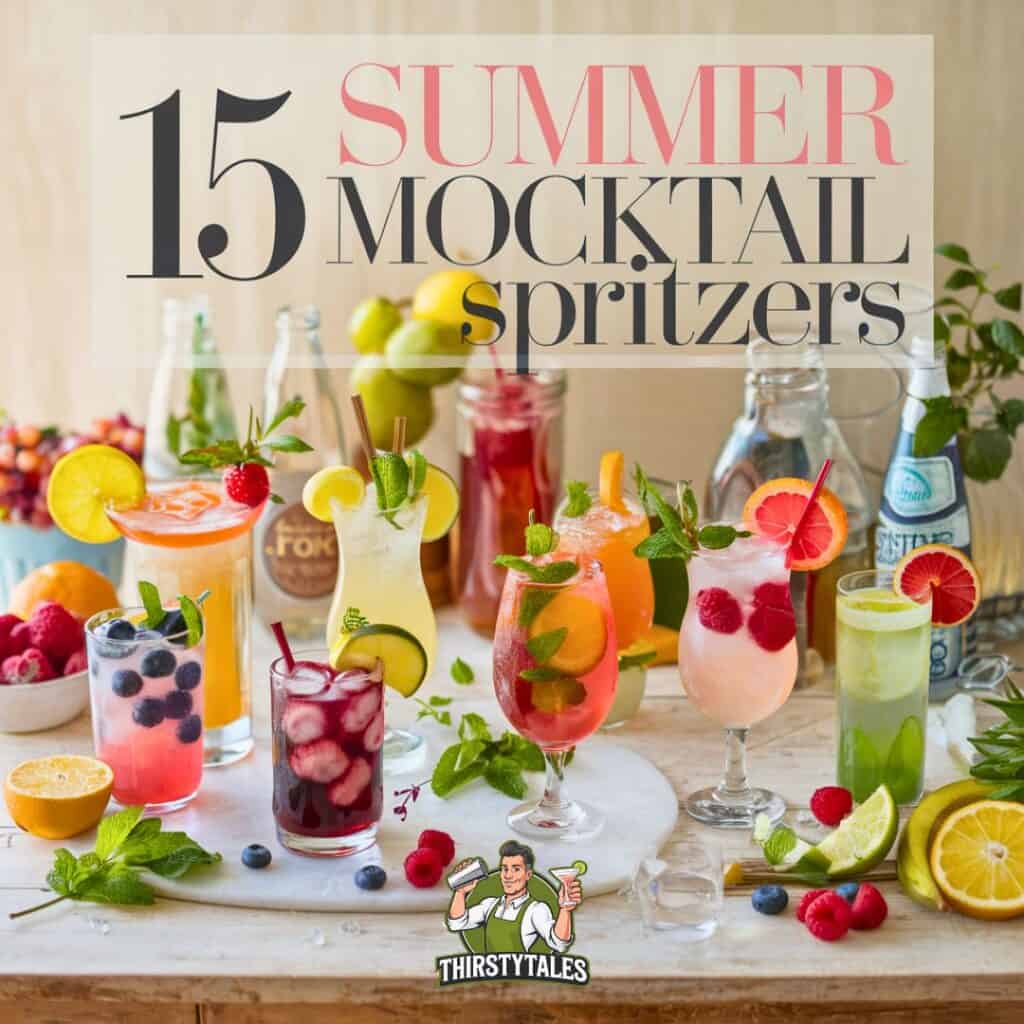 15 Summer Mocktail Spritzers to Refresh Your Sunny Days - Thirsty Tales