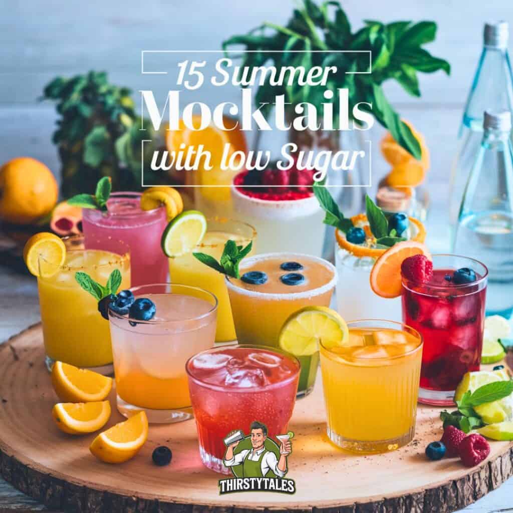 15 Summer Mocktails with Low Sugar - Thirsty Tales