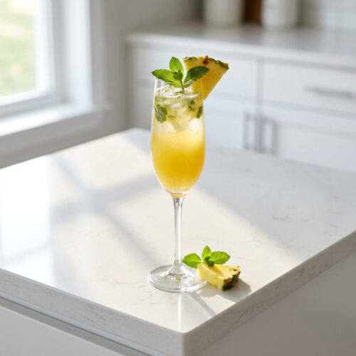 Pineapple Mint Spritz Cocktail Recipe - Thirsty Tales