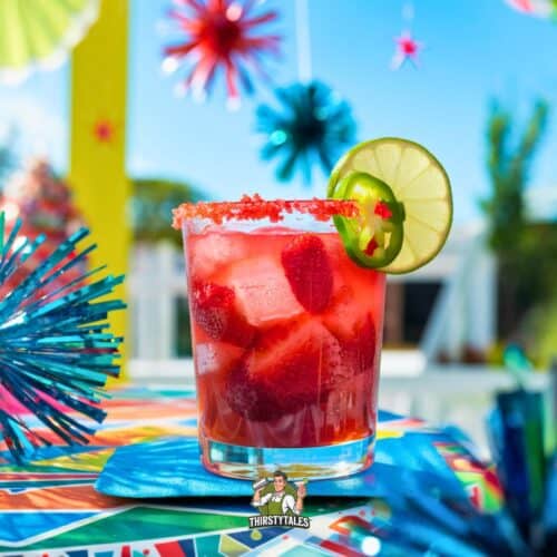 Firecracker Margarita Cocktail Recipe - Thirsty Tales