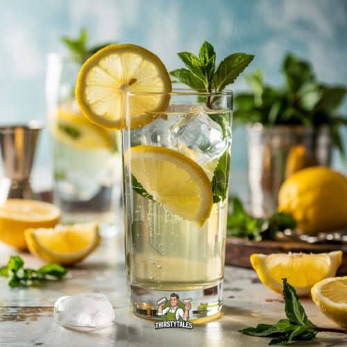 Lemon and Elderflower Fizz Cocktail Recipe - Thirsty Tales