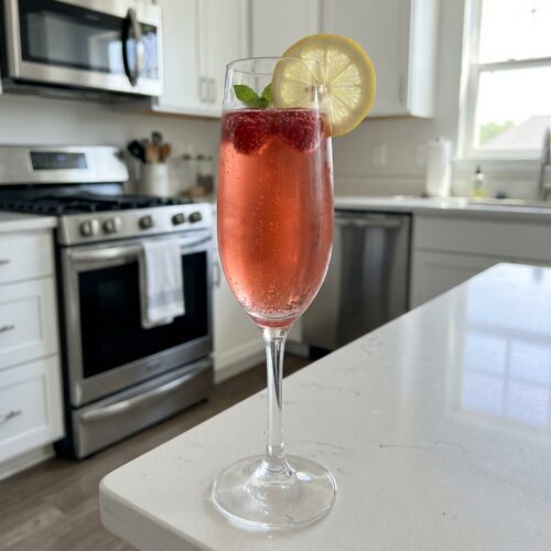 Prosecco Raspberry Lemonade Cocktail Recipe - Thirsty Tales