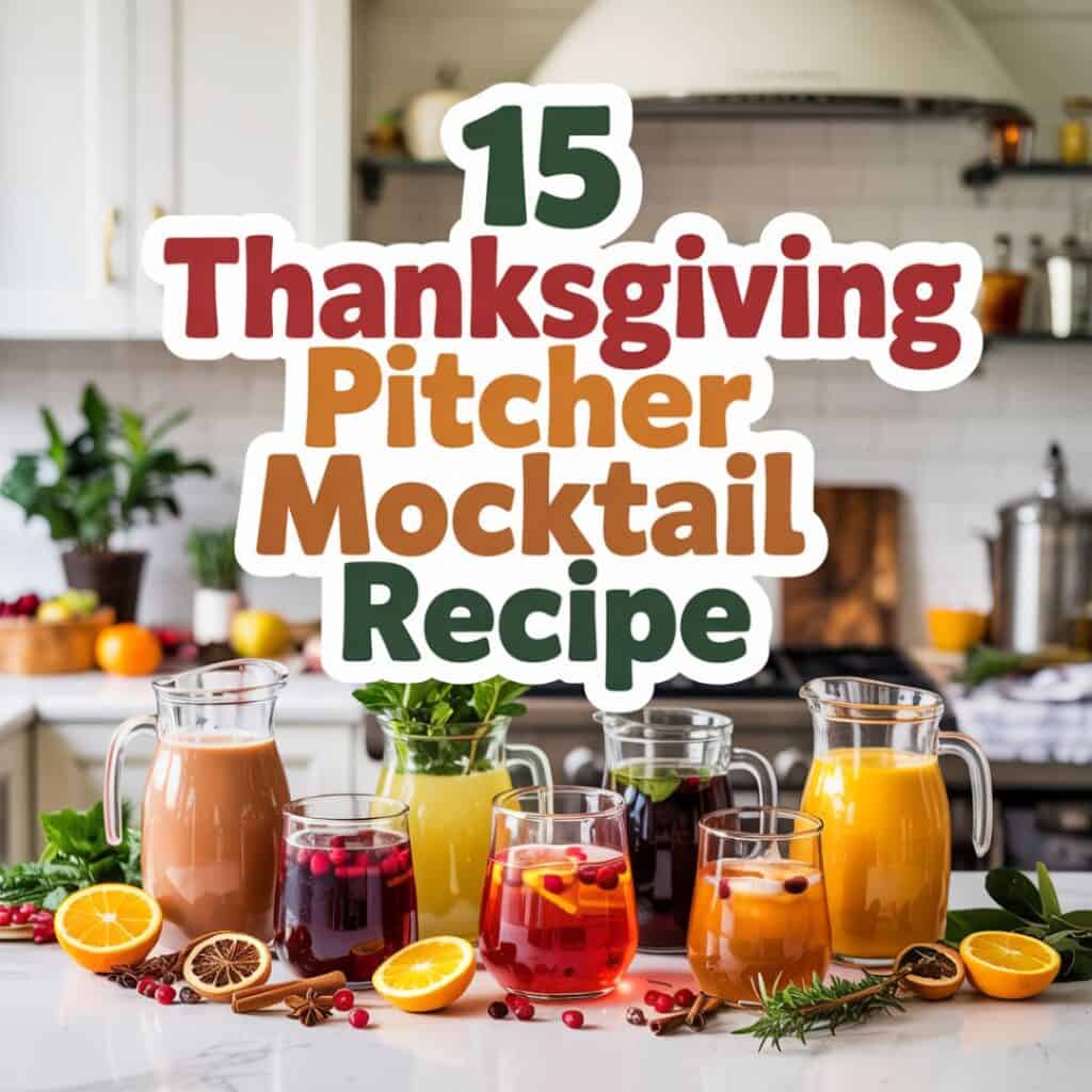 15 Thanksgiving Pitcher Mocktail Recipe Ideas - Thirsty Tales