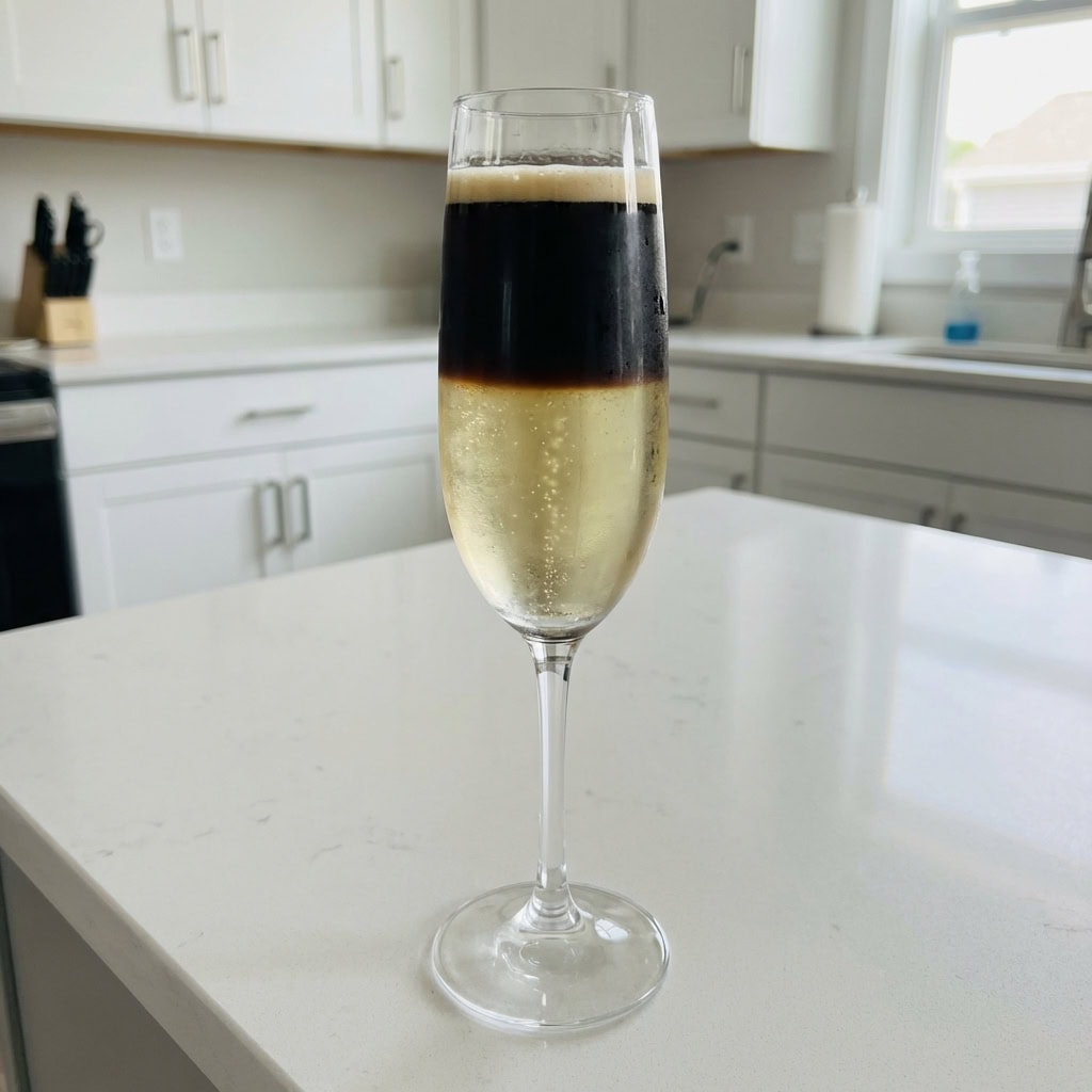 Black Velvet Cocktail Recipe - Thirsty Tales
