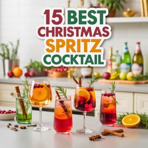15 Best Christmas Spritz Cocktail Recipe - Thirsty Tales