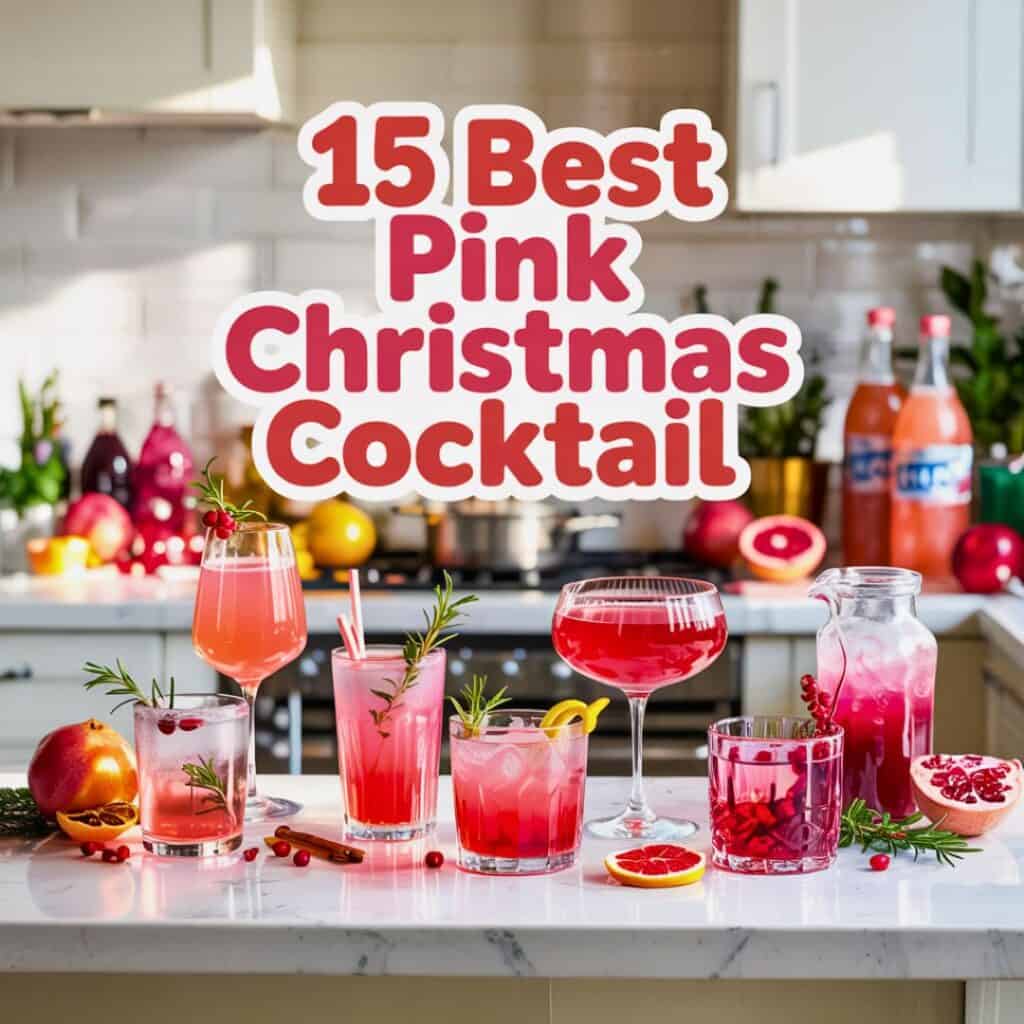 15 Best Pink Christmas Cocktail Recipes - Thirsty Tales
