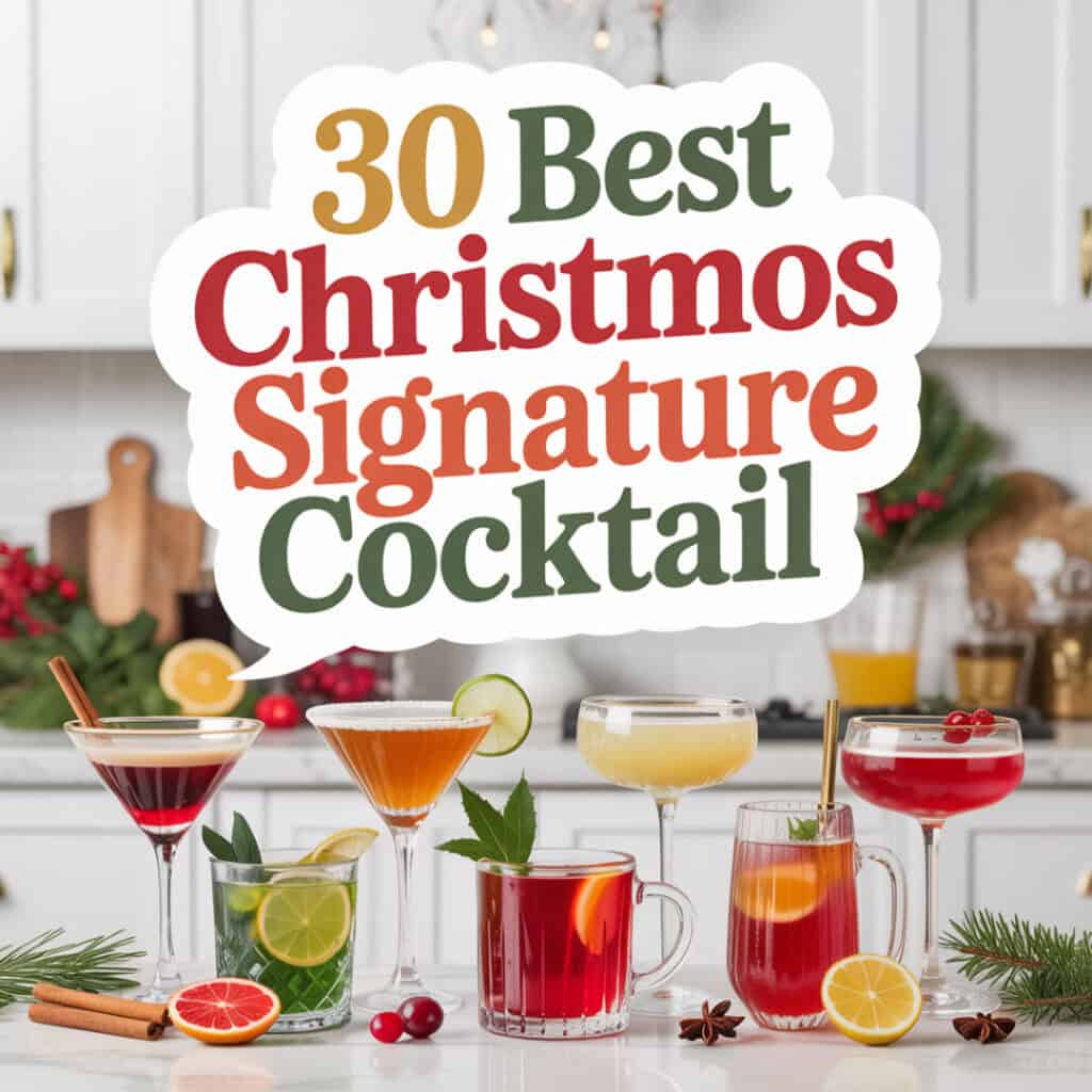 30 Best Christmas Signature Cocktail Ideas - Thirsty Tales