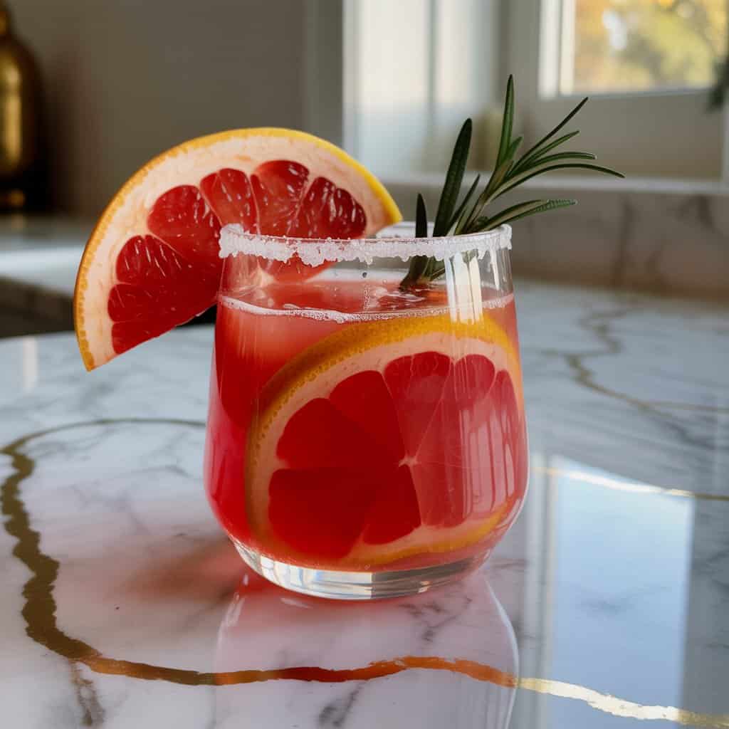 Ruby Red Grapefruit Paloma Cocktail Recipe - Thirsty Tales