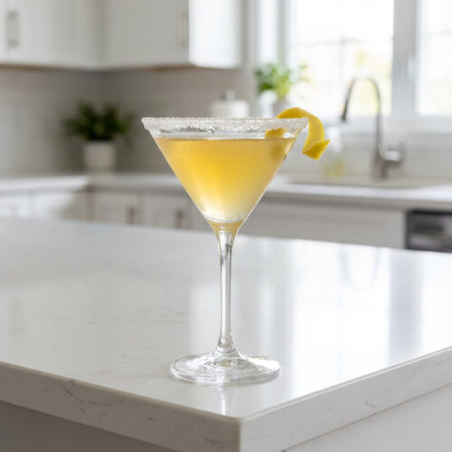 Limoncello Lemon Drop Martini Cocktail Recipe - Thirsty Tales