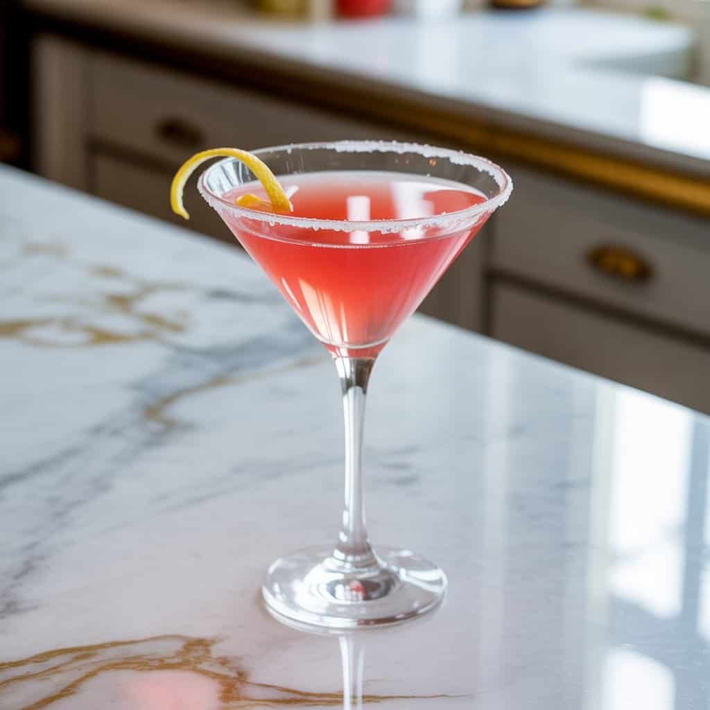 Pink Lemon Drop Martini Cocktail Recipe - Thirsty Tales